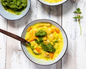 Kermainen orzo-papukeitto | Chocochili